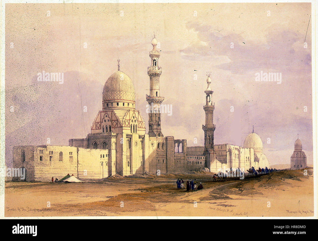Tombs of the caliphs--Cairo-David Roberts Stock Photo - Alamy