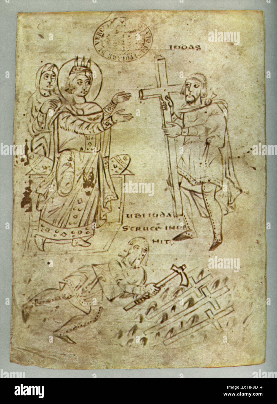 St Helena finding the true cross Stock Photo - Alamy