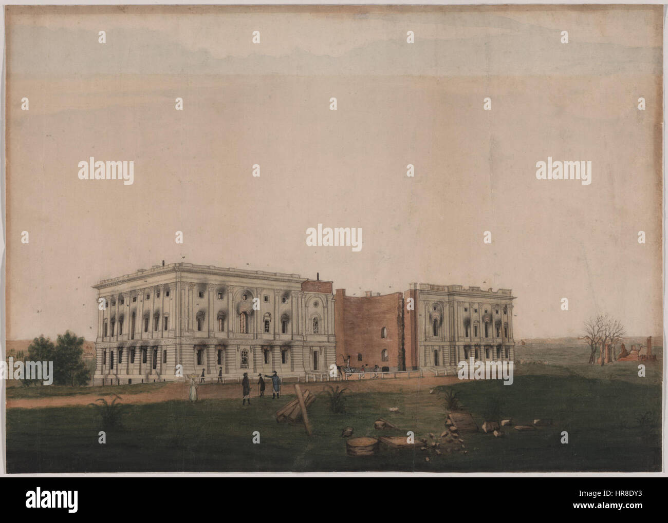 US Capitol 1814 Stock Photo - Alamy