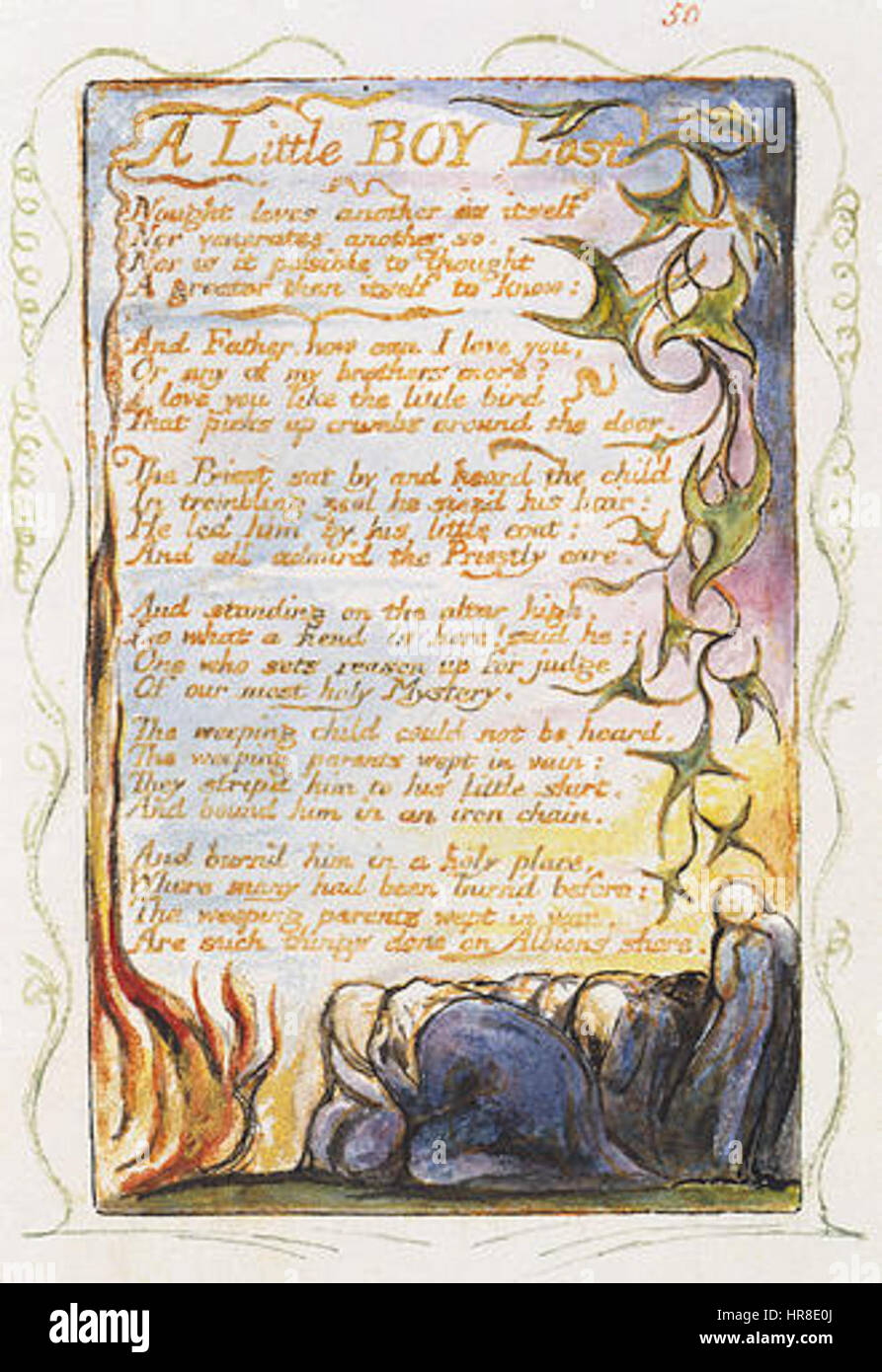 'A Little Boy Lost' from William Blake’s 'Songs of Innocence and of ...