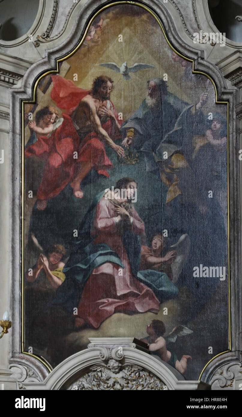 The coronation of the virgin mary in heaven hi-res stock photography ...