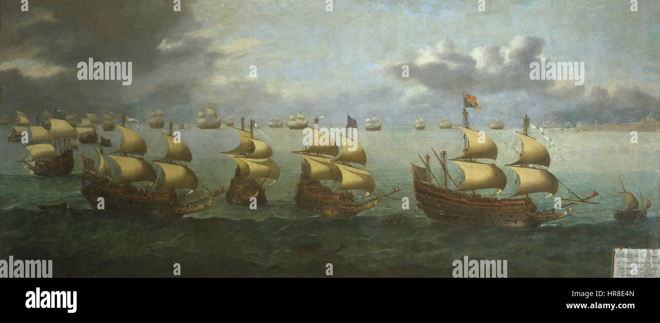 'The Return of Prince Charles from Spain' is a 1623 painting by ...