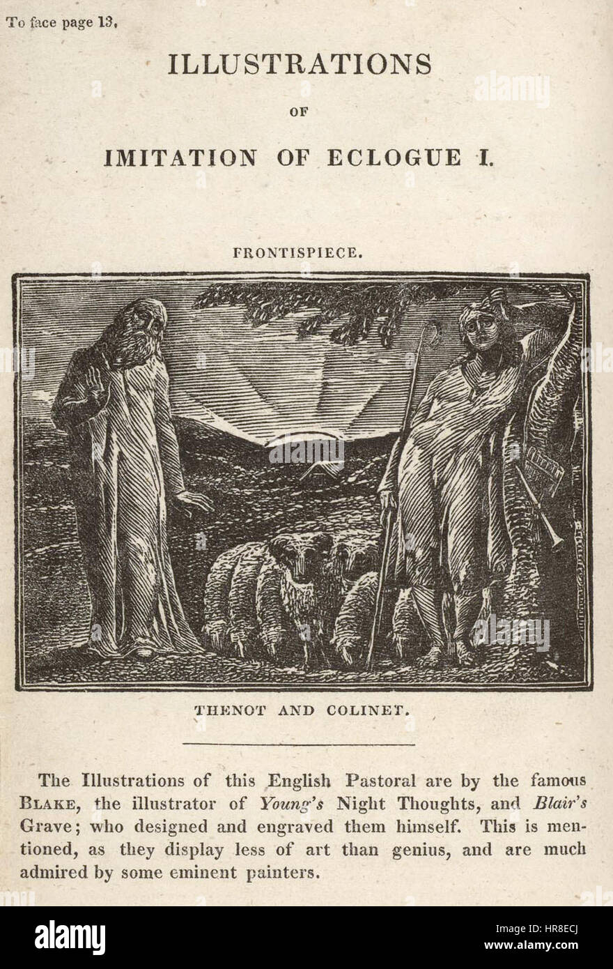 The frontispiece of ‘The Pastorals of Virgil’ illustrates a classical ...