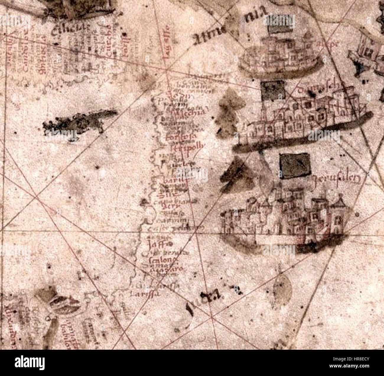 Portolan chart maggiolo hi-res stock photography and images - Alamy