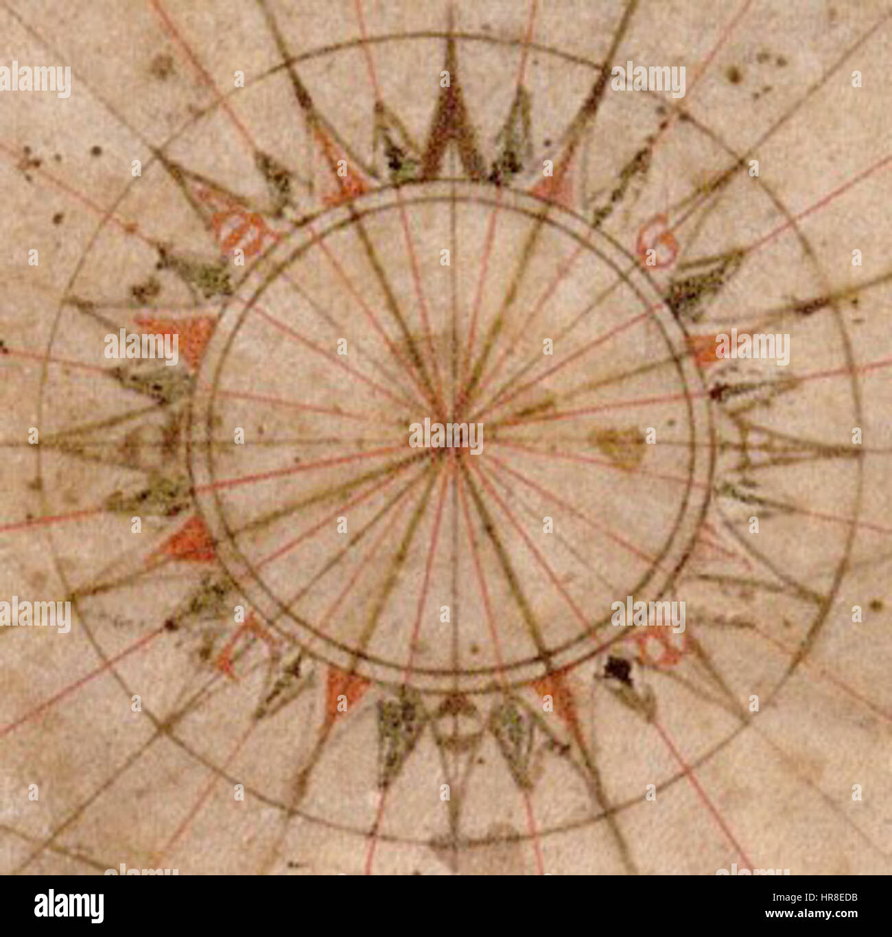Vesconte Maggiolo’s 1516 portolan chart is a navigational map that ...