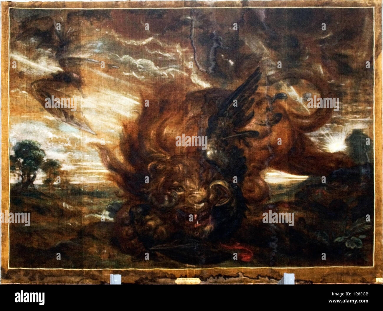 'The Lion of Waterloo' commemorates the site of the Battle of Waterloo ...