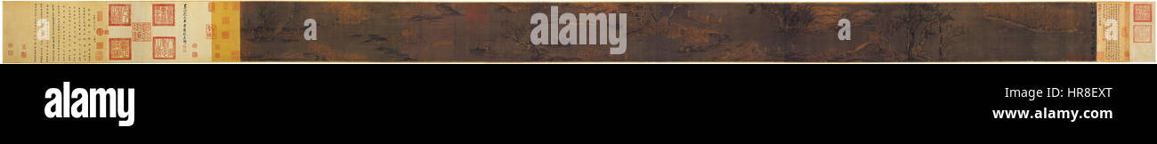 Zhao Gan. Traveling on the River in First Snow. 960-975. Ink and color ...