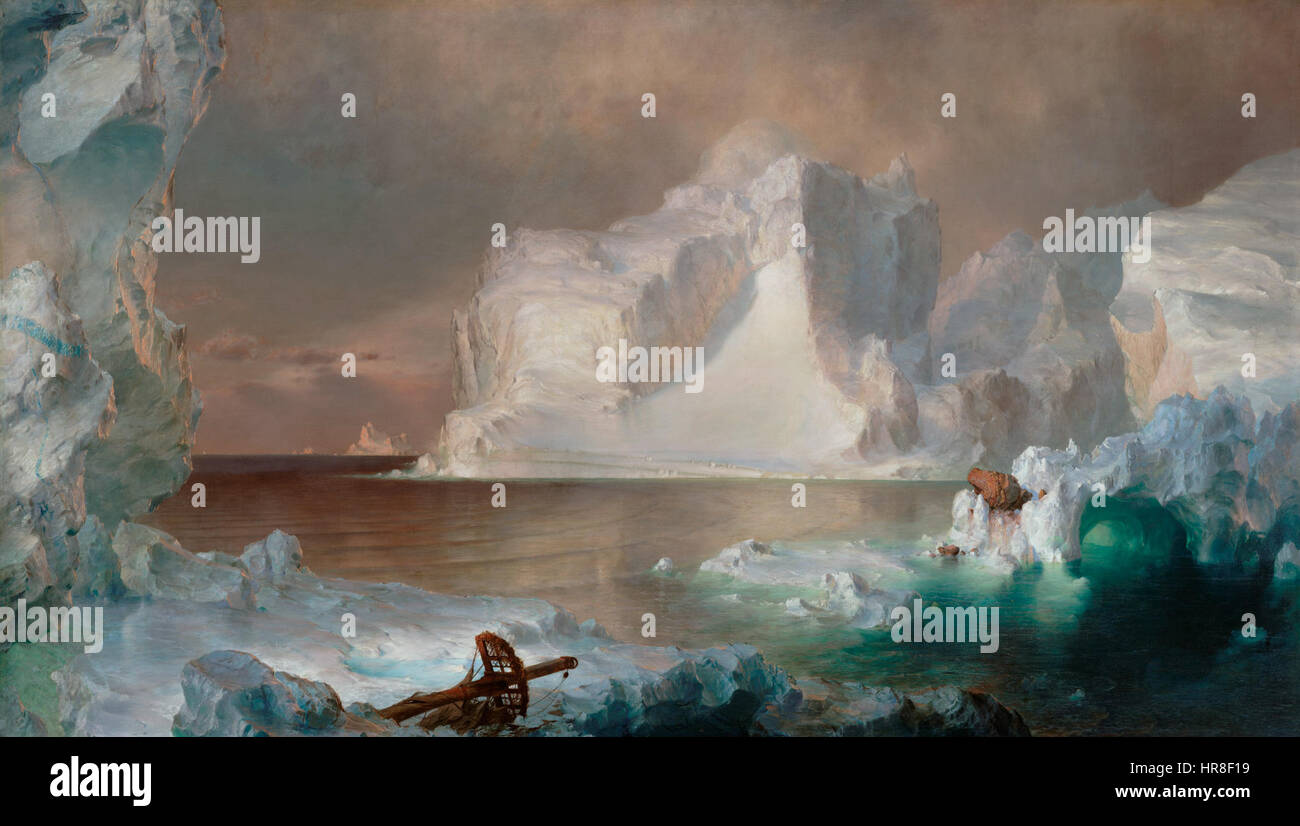 The Icebergs (Frederic Edwin Church), 1861 (color Stock Photo - Alamy