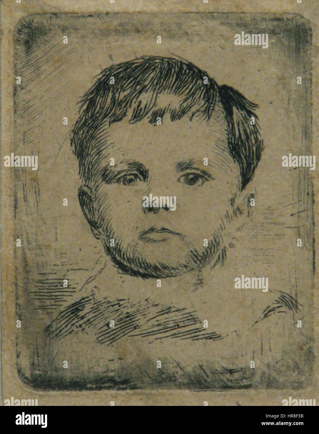 Theodor Aman - Cap de copil Stock Photo - Alamy