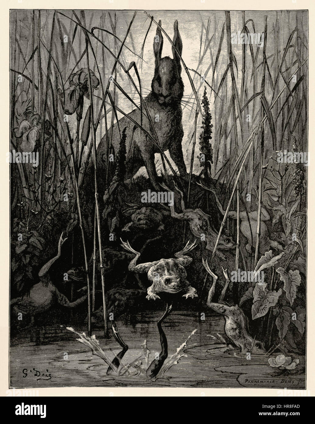 'The Hare and the Frogs' is a fable that illustrates the themes of fear ...