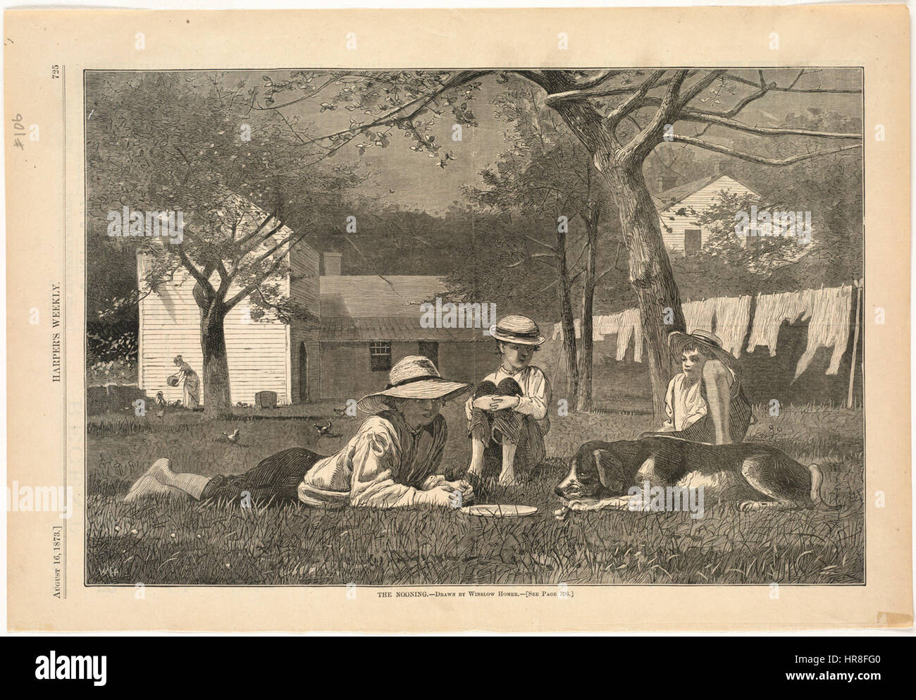 The nooning (Boston Public Library Stock Photo - Alamy