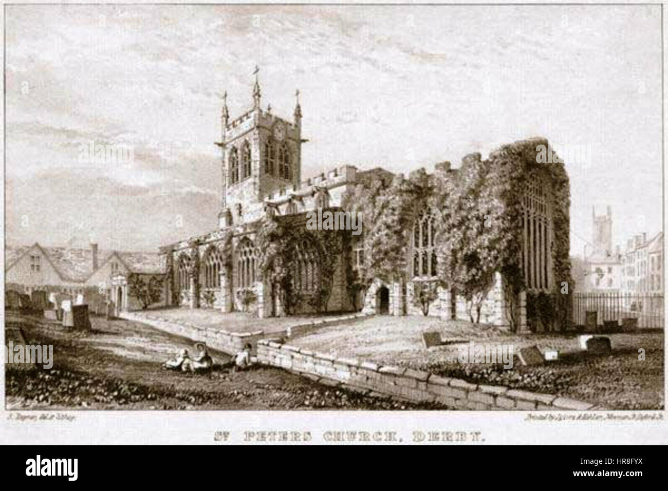 'St. Peter’s Church' by Samuel Rayner is a landscape painting that ...