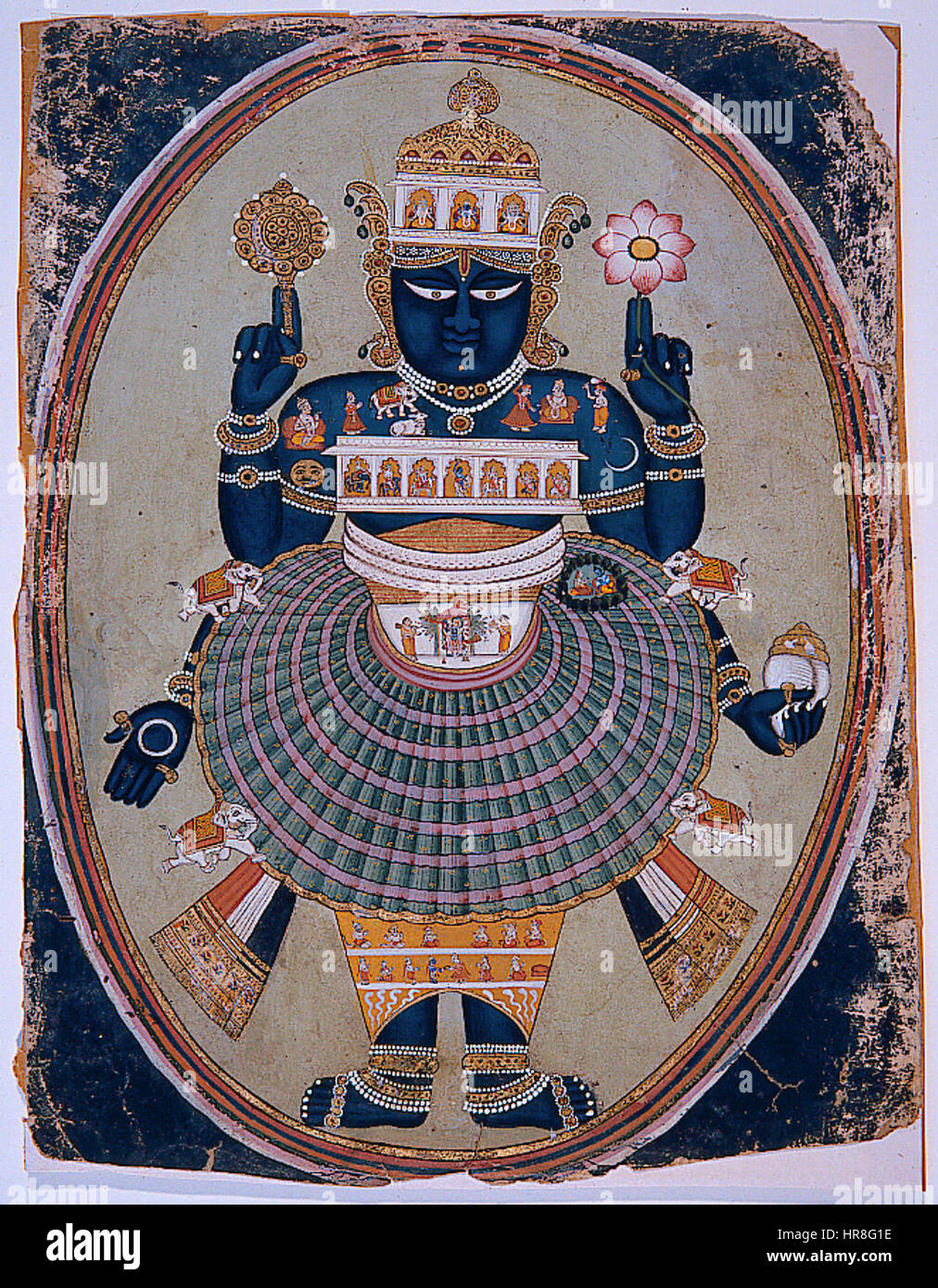 Vishnu the cosmic man (6125057066 Stock Photo - Alamy