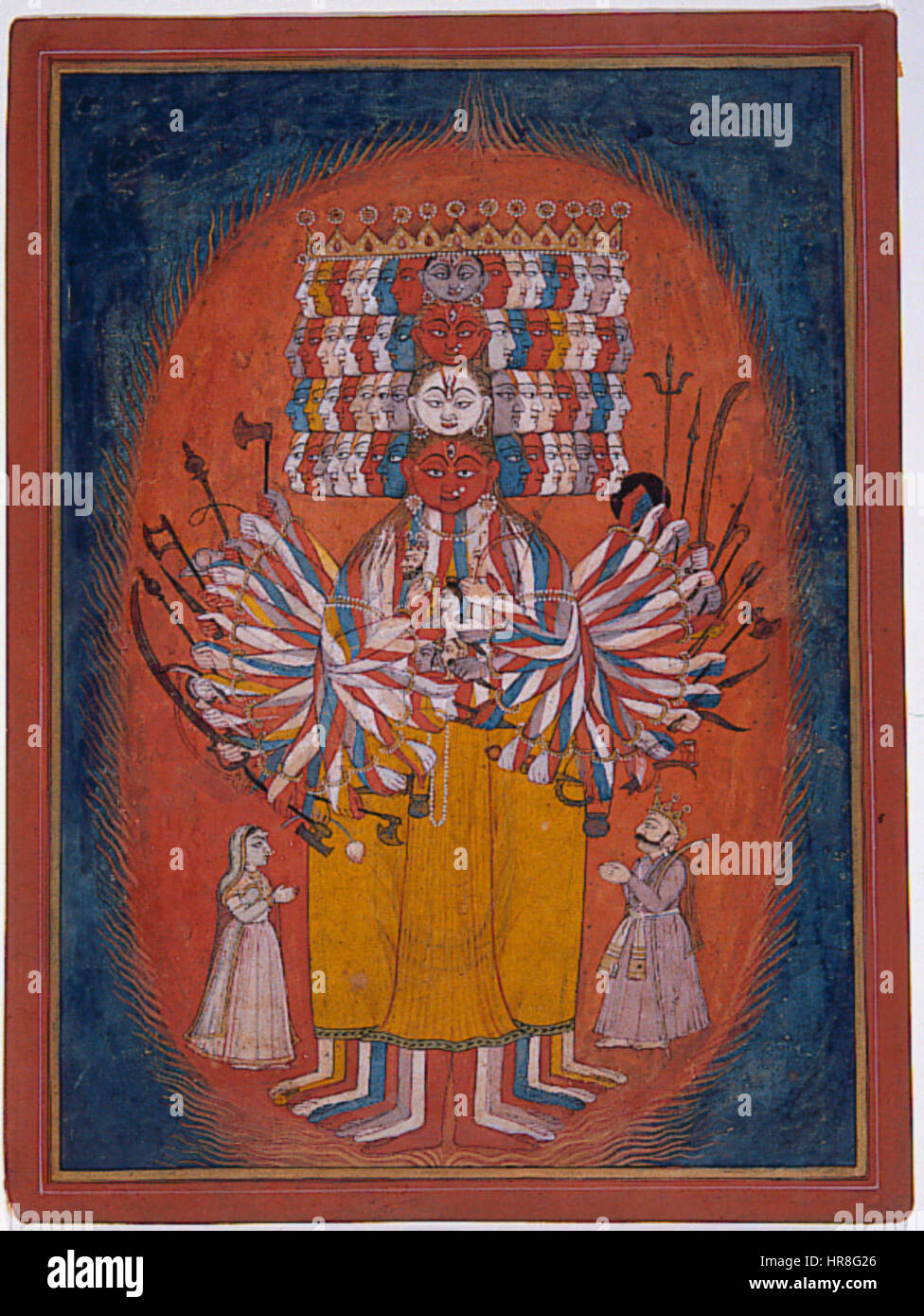 Vishwarupa, a Cosmic form of Vishnu (6124522245 Stock Photo - Alamy