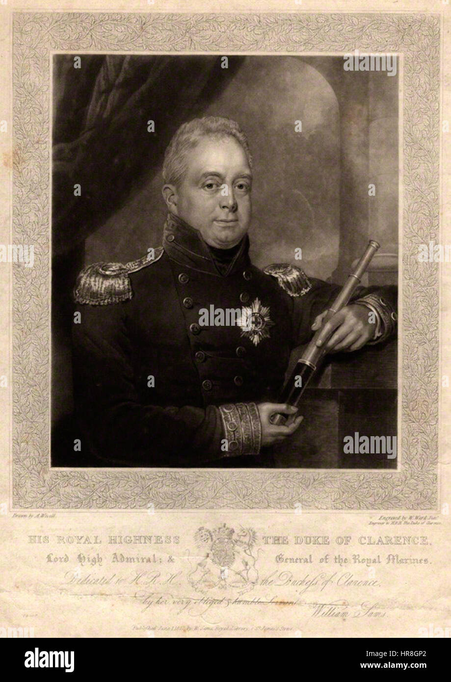 This portrait of William IV, while serving as Lord High Admiral ...