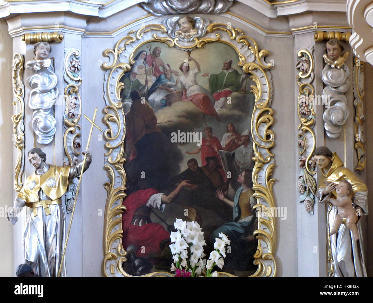 'Wittersheim St. Ulrich' depicts a historical religious scene focused ...