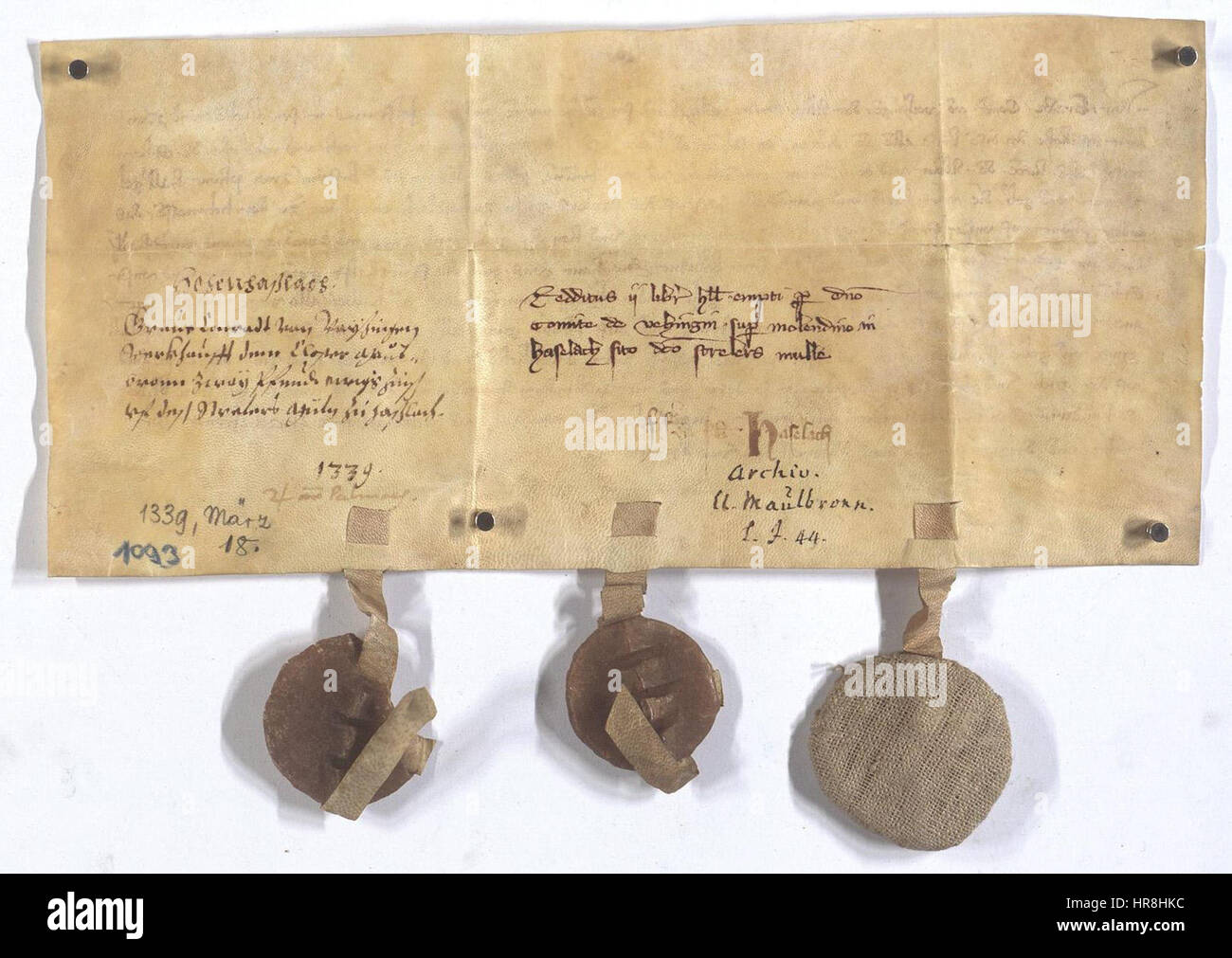 The 'Urkunde' from March 18, 1339, is a historical document issued by ...