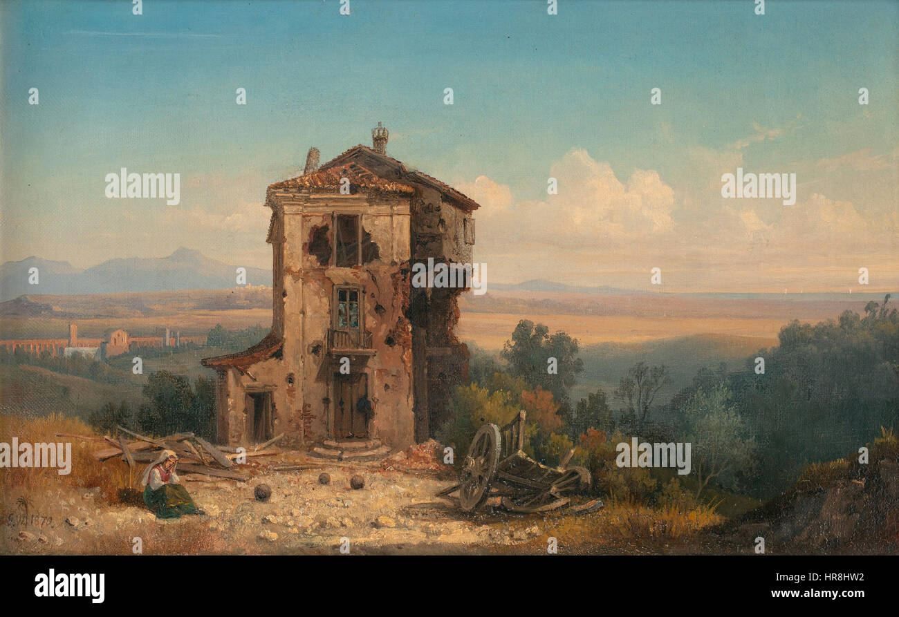 The Roman Campagna by Gustaf Wilhelm Palm Stock Photo - Alamy