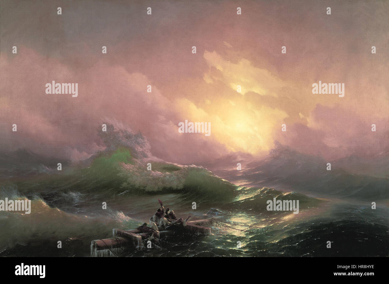 Ivan Aivazovsky's 'The Ninth Wave' (1850) is a dramatic seascape that ...