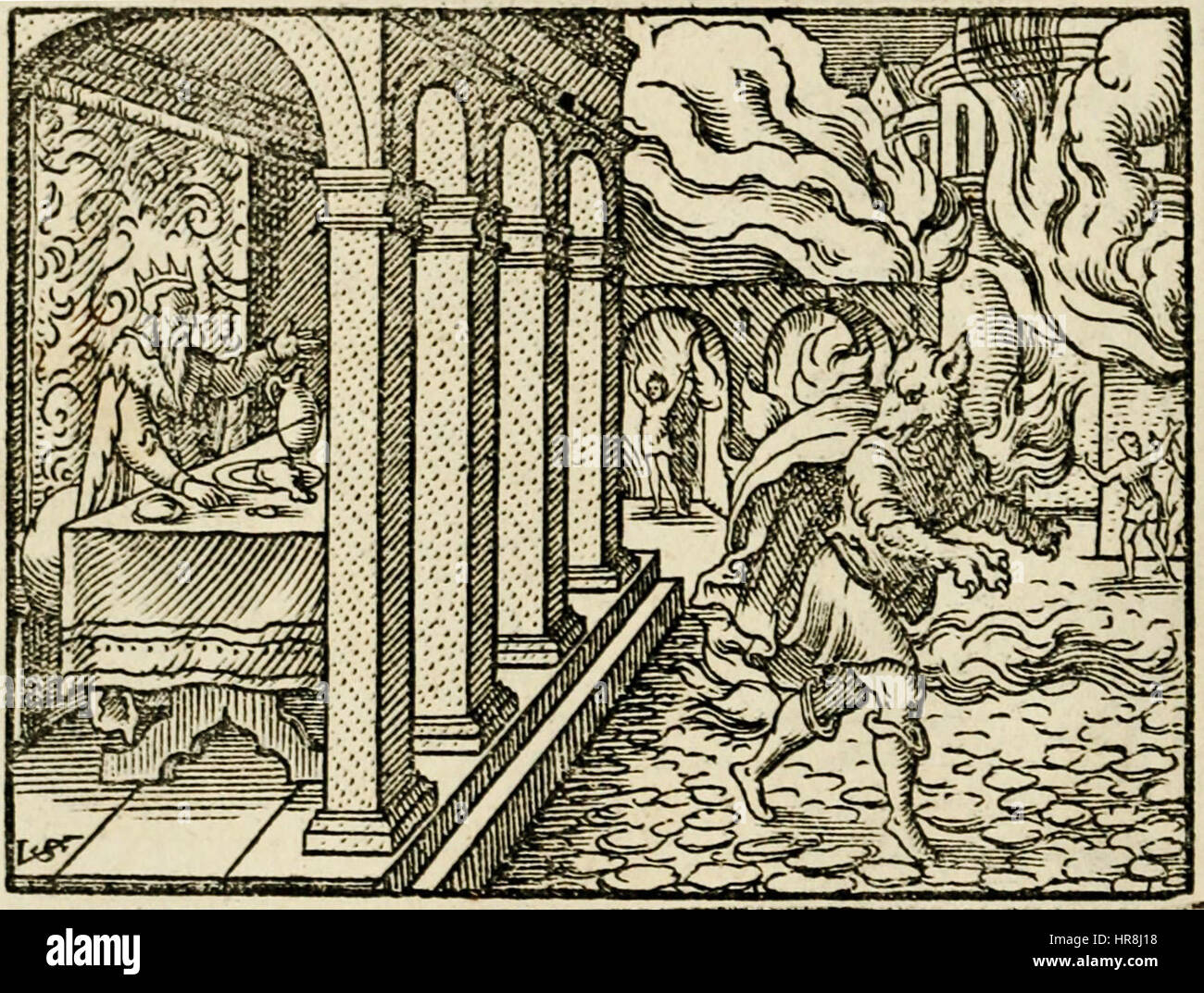 Virgil Solis - Lycaon Stock Photo - Alamy