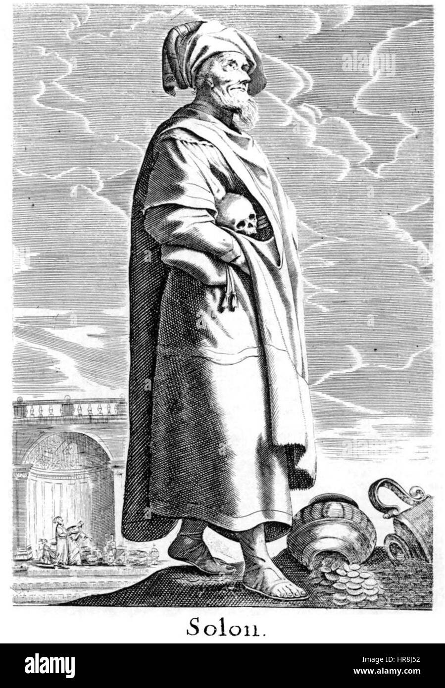 Solon in Thomas Stanley History of Philosophy Stock Photo - Alamy