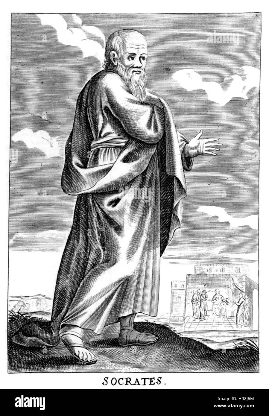 Socrates Painting Black and White Stock Photos & Images - Alamy