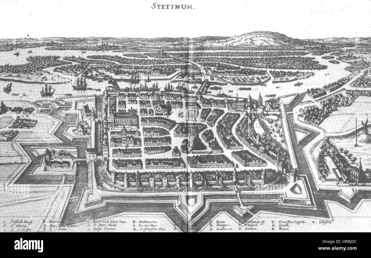 Map of stettin hi-res stock photography and images - Alamy