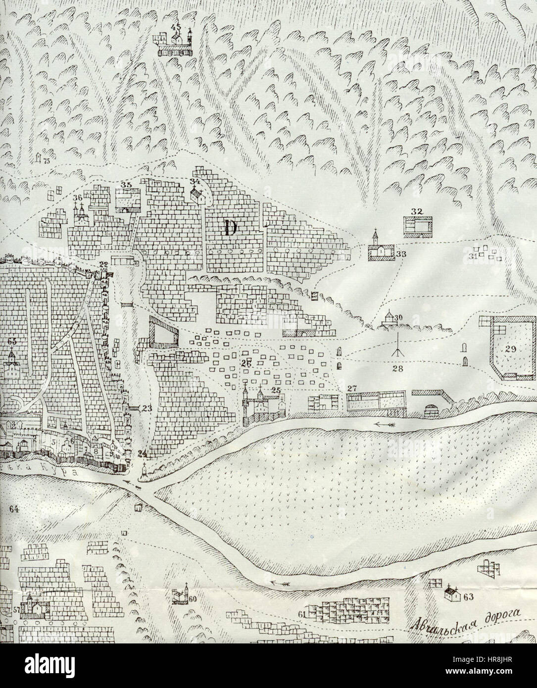 The Tbilisi plan by Prince Vakhushti II is a detailed map of Tbilisi ...