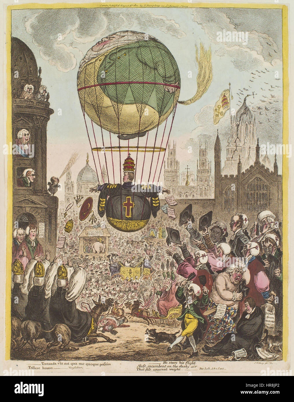 Tentanda via est qua me quoque possim tollere humo by James Gillray ...