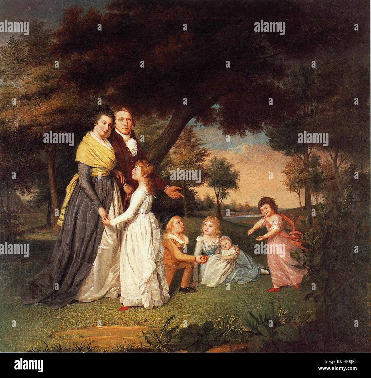 The Artist and His Family James Peale Stock Photo - Alamy
