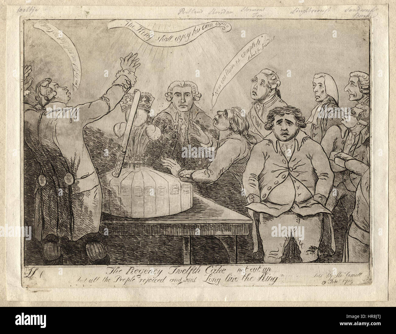 'The Regency Twelfth Cake' by Thomas Cornell captures a traditional ...