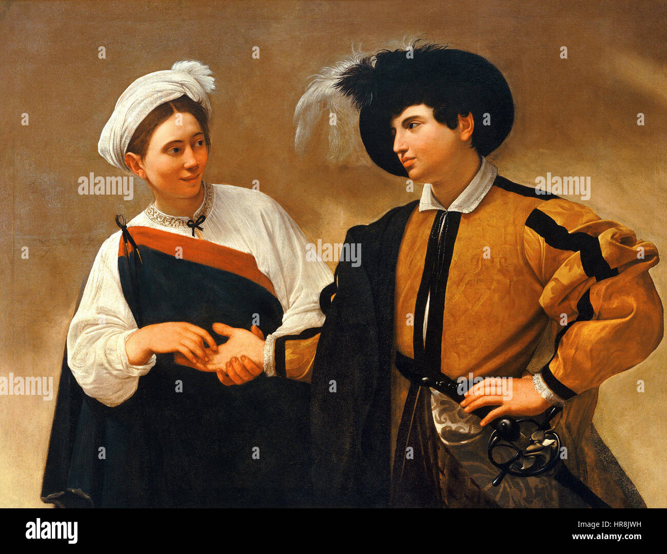 The Fortune Teller-Caravaggio (Rome Stock Photo - Alamy