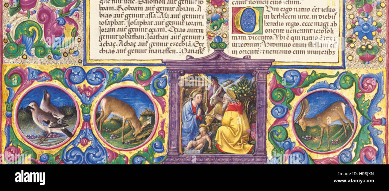 Taddeo Crivelli’s illustration from the 'Bibbia di Borso d'Este' (c ...