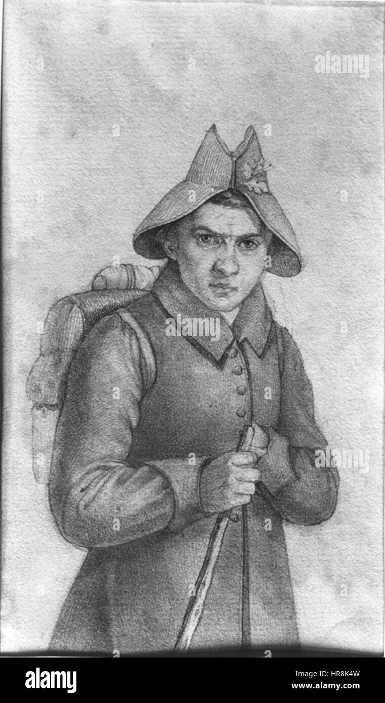 Zimmermann Selbstbildnis 1825 Stock Photo - Alamy