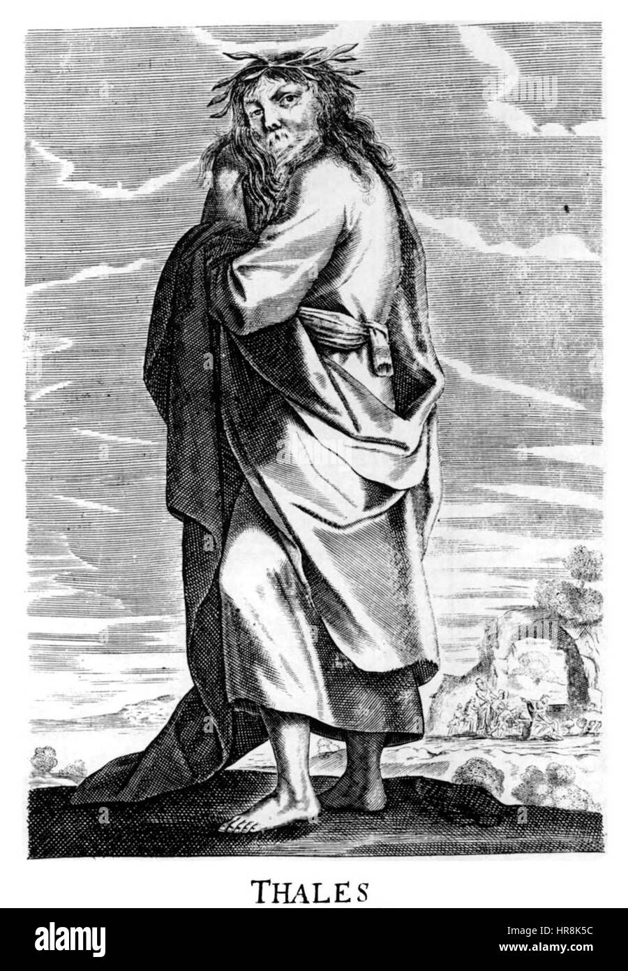 Thales in Thomas Stanley History of Philosophy Stock Photo - Alamy