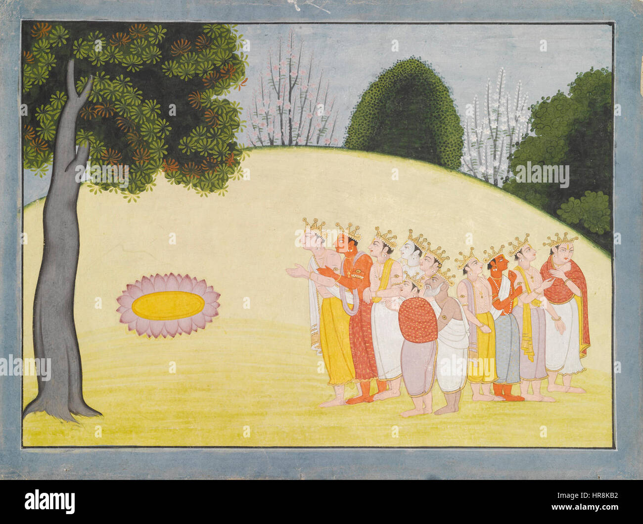 The Gods invoke Devi Stock Photo - Alamy