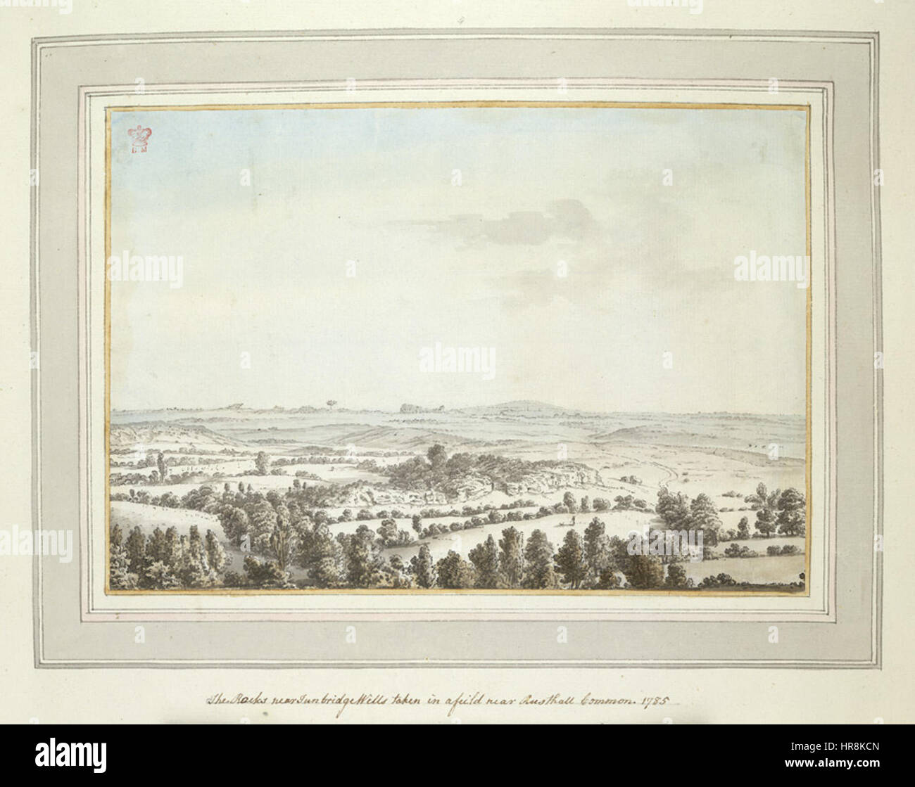 The High Rocks At Frant f. 4 (no.4) by Samuel Hieronymus Grimm 1785 ...