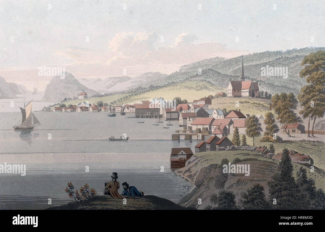 Town of Molde (JW Edy plate 78 Stock Photo - Alamy
