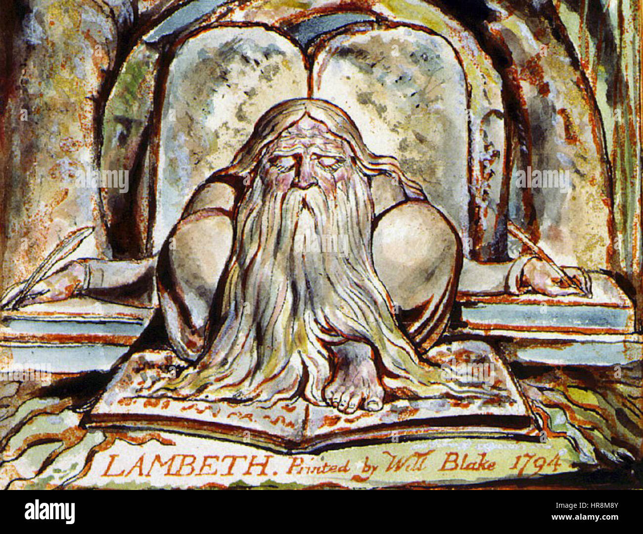 'Urizen' by William Blake is part of his prophetic works, illustrating ...