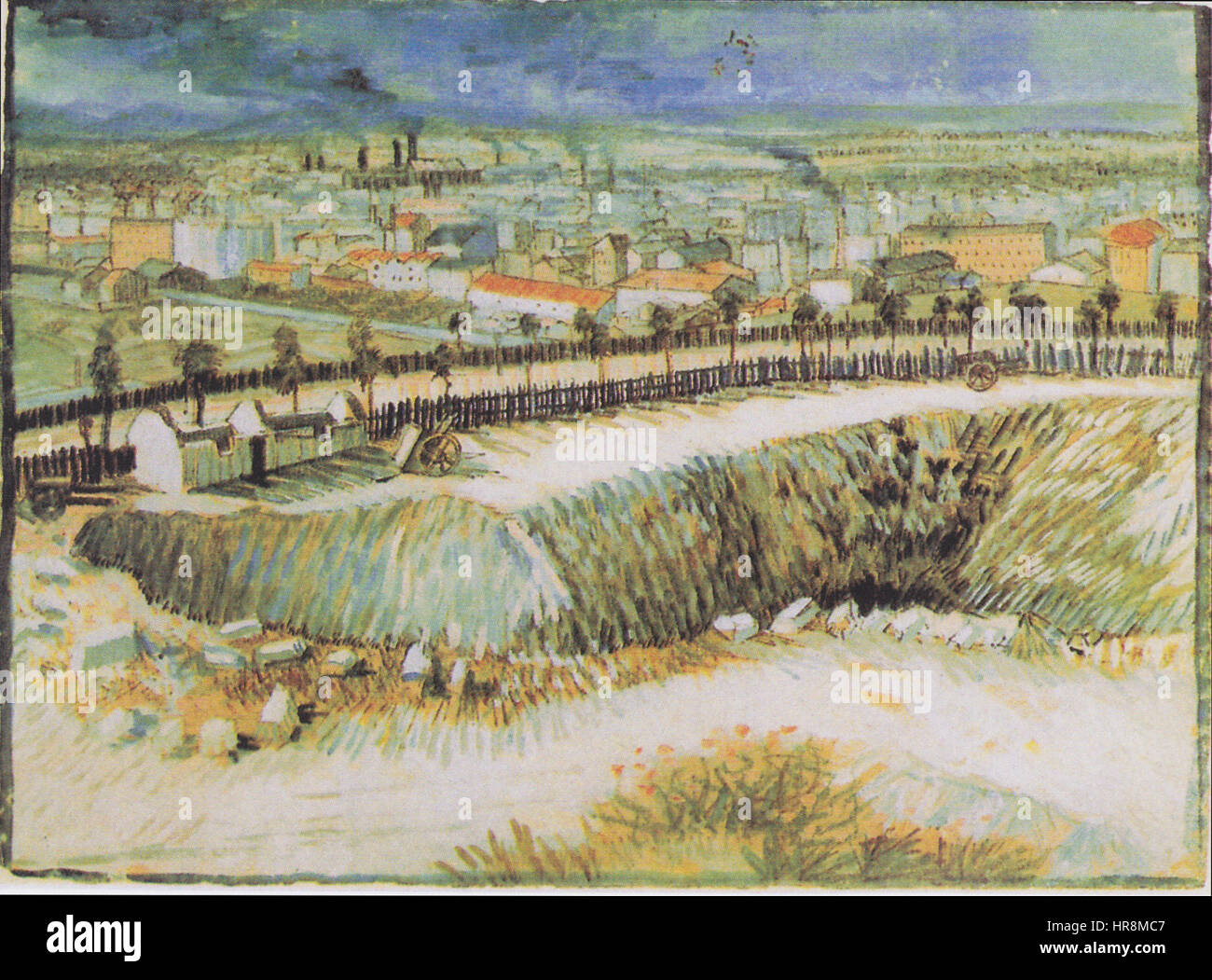 Van Gogh - Am Stadtrand von Paris nahe Montmartre Stock Photo - Alamy