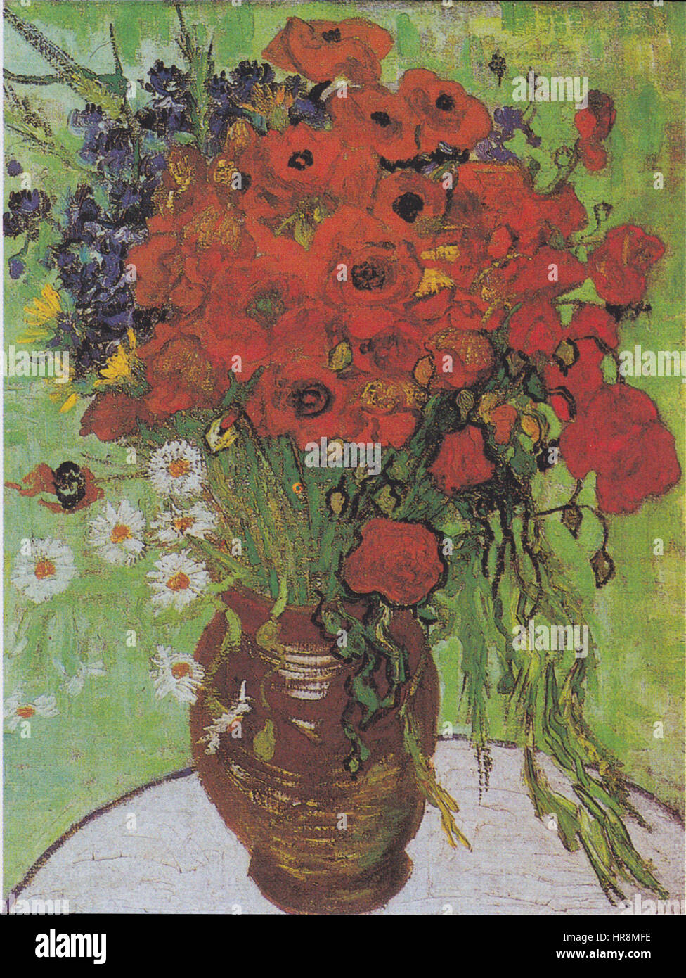 Van Gogh - Vase mit Kornblumen und Klatschmohn Stock Photo - Alamy