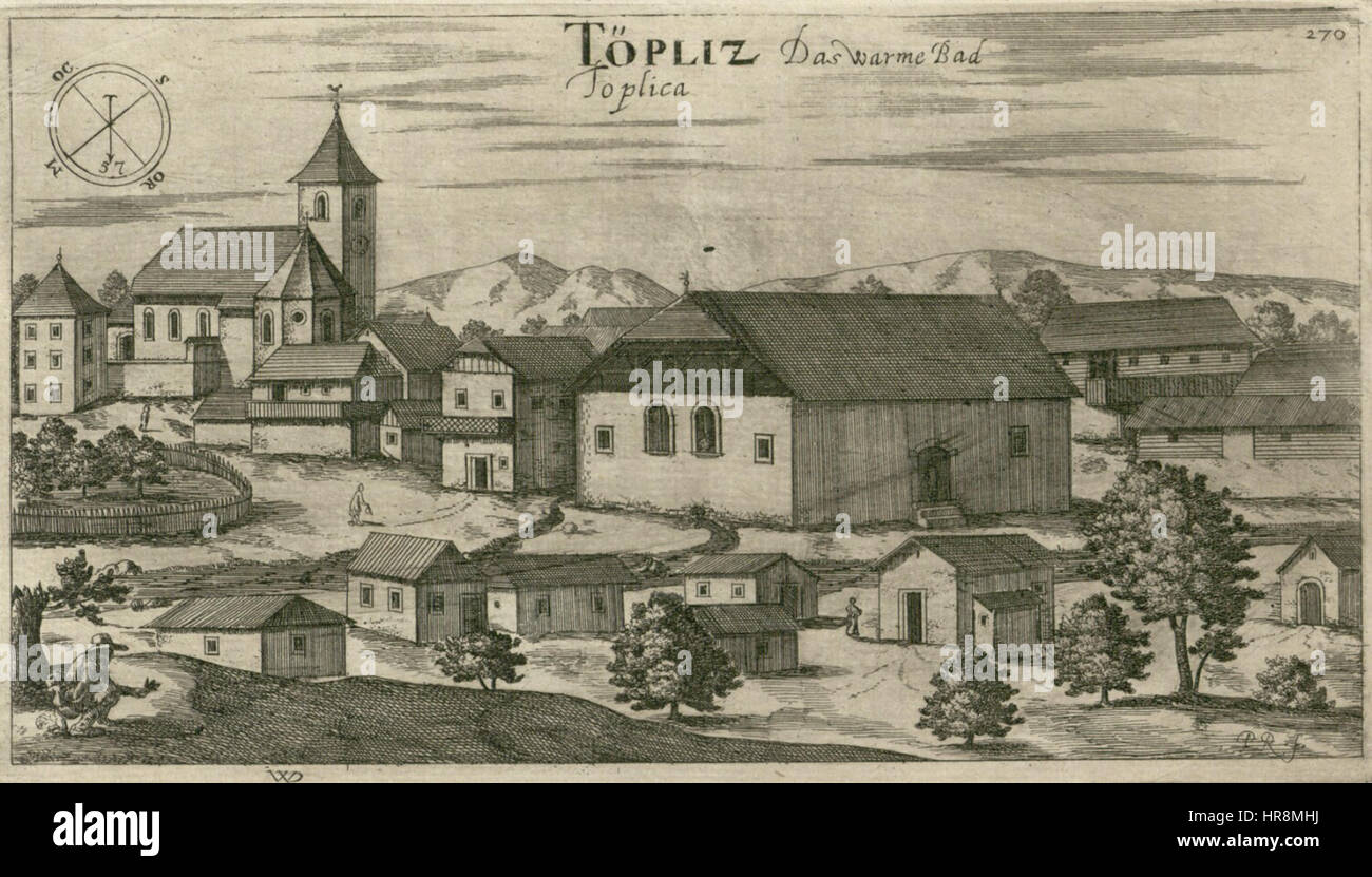 Valvasor’s depiction of Toplica presents the region’s natural features ...