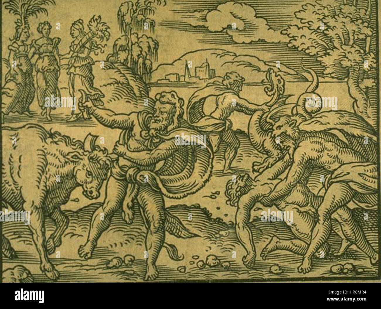 Virgil Solis - Hercules Achelous Stock Photo - Alamy