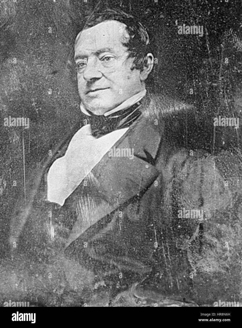 This 1855 photograph by John Plumbe depicts Washington Irving, an ...