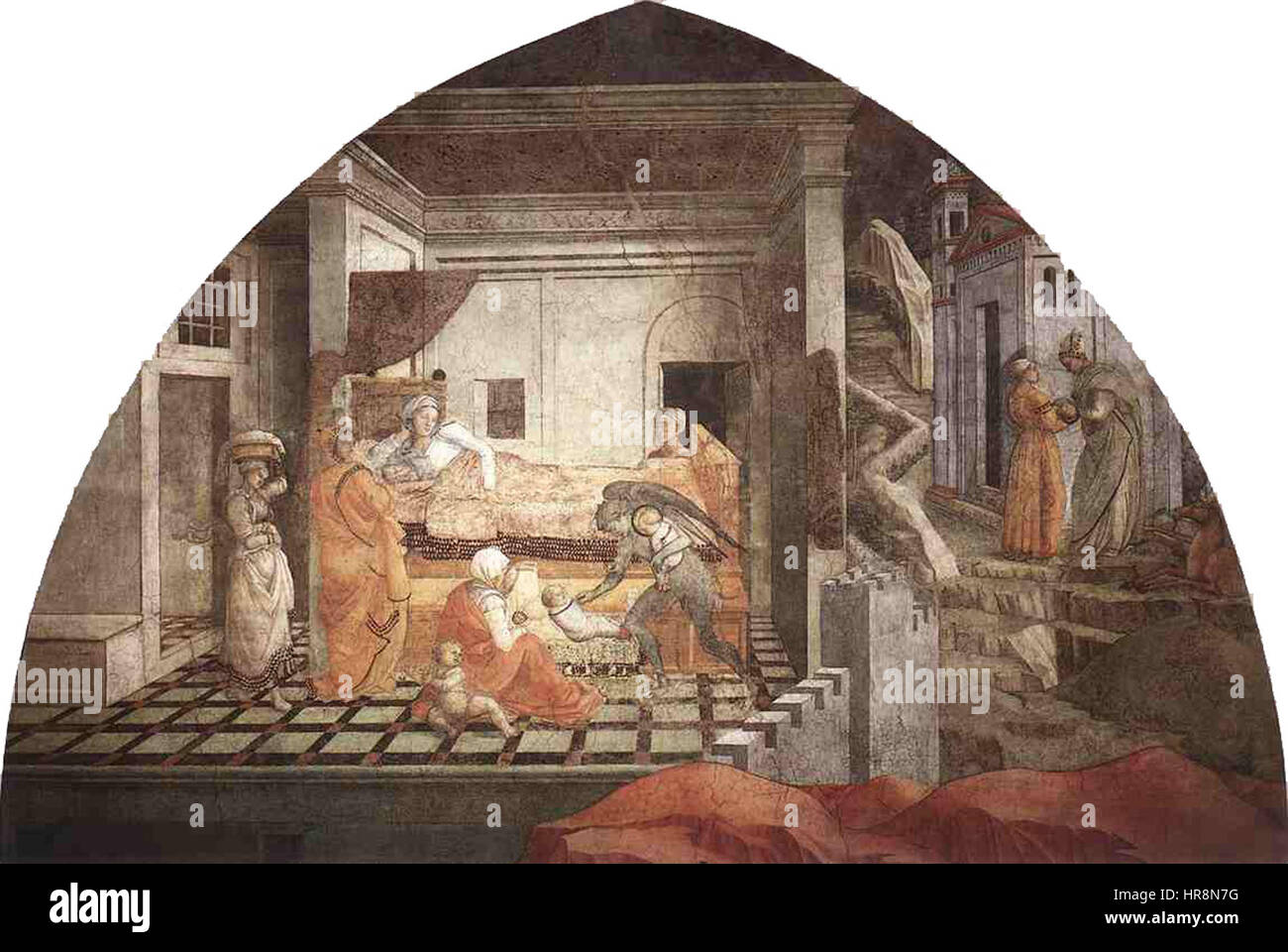 Wga filippo lippi st stephen is born 01 Stock Photo - Alamy