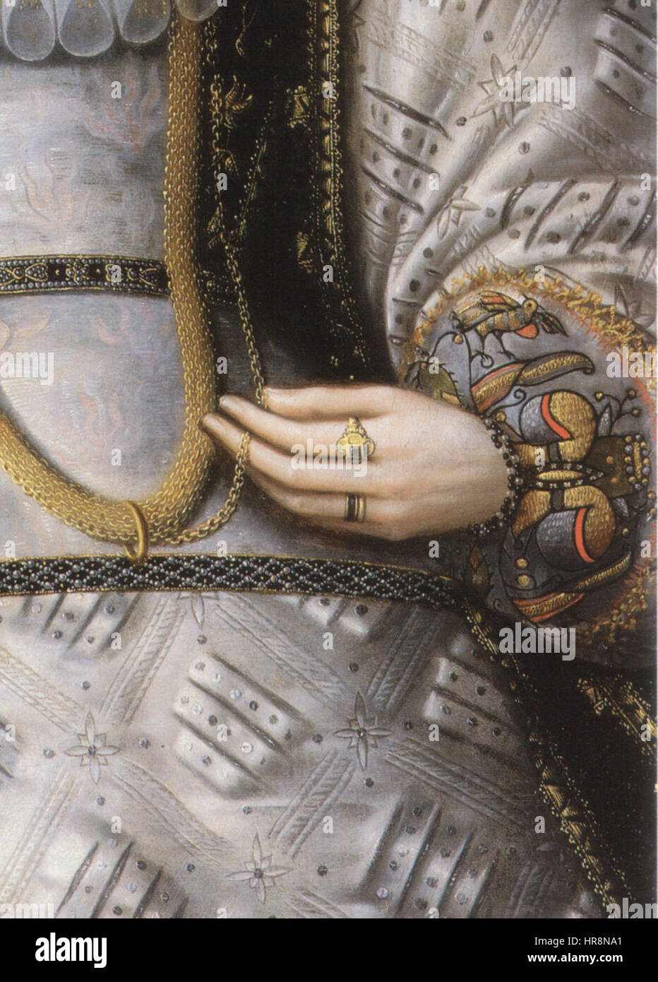 This detailed portrait by William Segar, dating from 1585-90, features ...