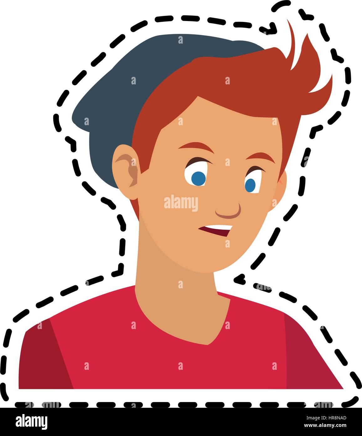handsome young man icon image Stock Vector Image & Art - Alamy