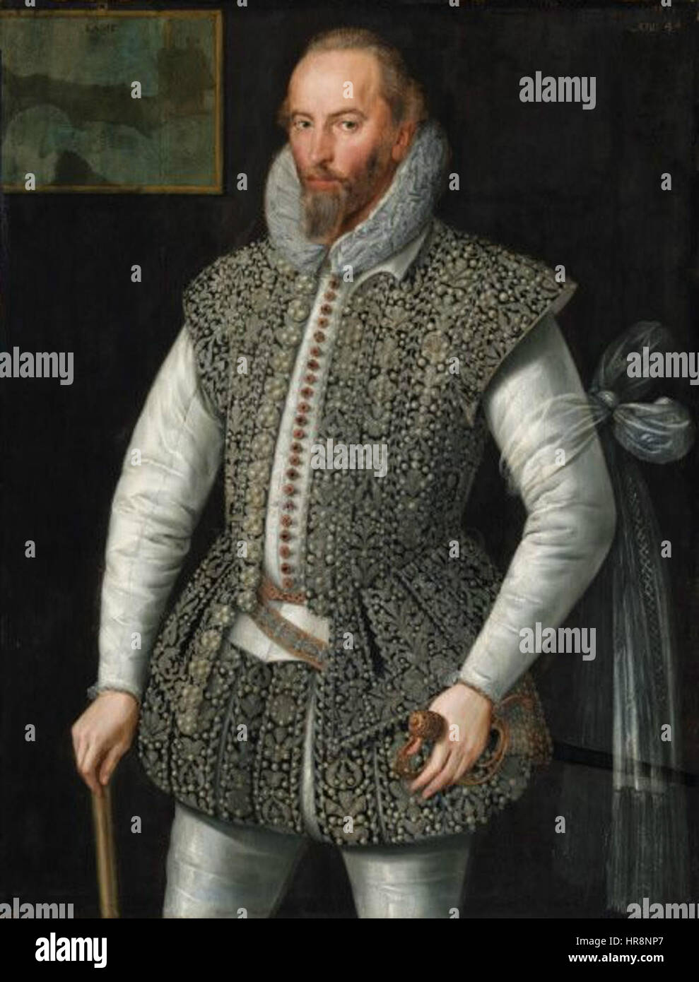 William Segar Sir Walter Raleigh Stock Photo - Alamy