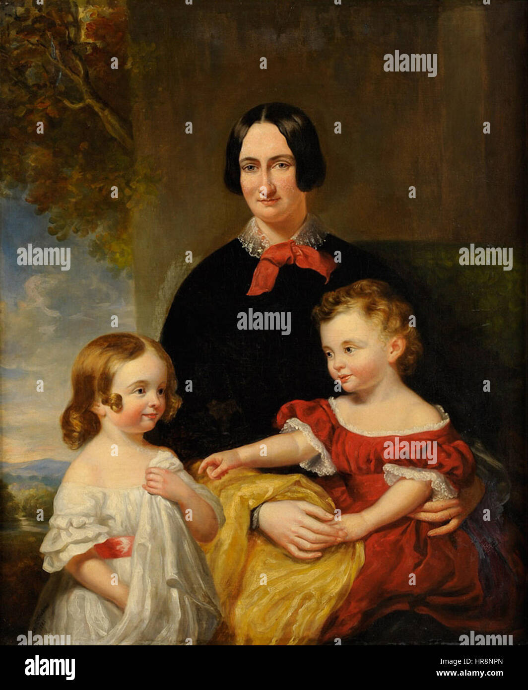 William R Waters Mother and daughters 1841 Stock Photo - Alamy