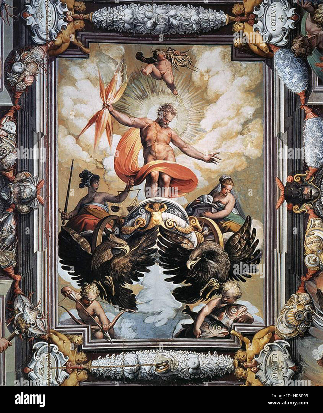 The frescoes by Zucchi in the Palazzo Ruspoli depict mythological and ...